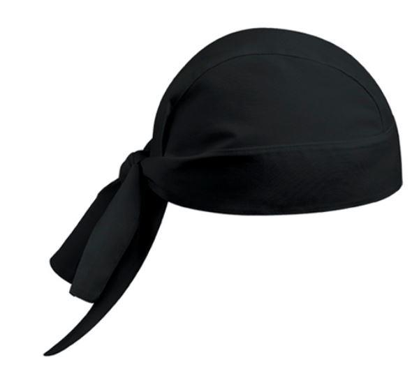 Chef Head Wrap / Bandana / Black / 2 pcs - Euronova