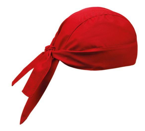 Chef Head Wrap / Bandana / Red / 2 pcs - Euronova