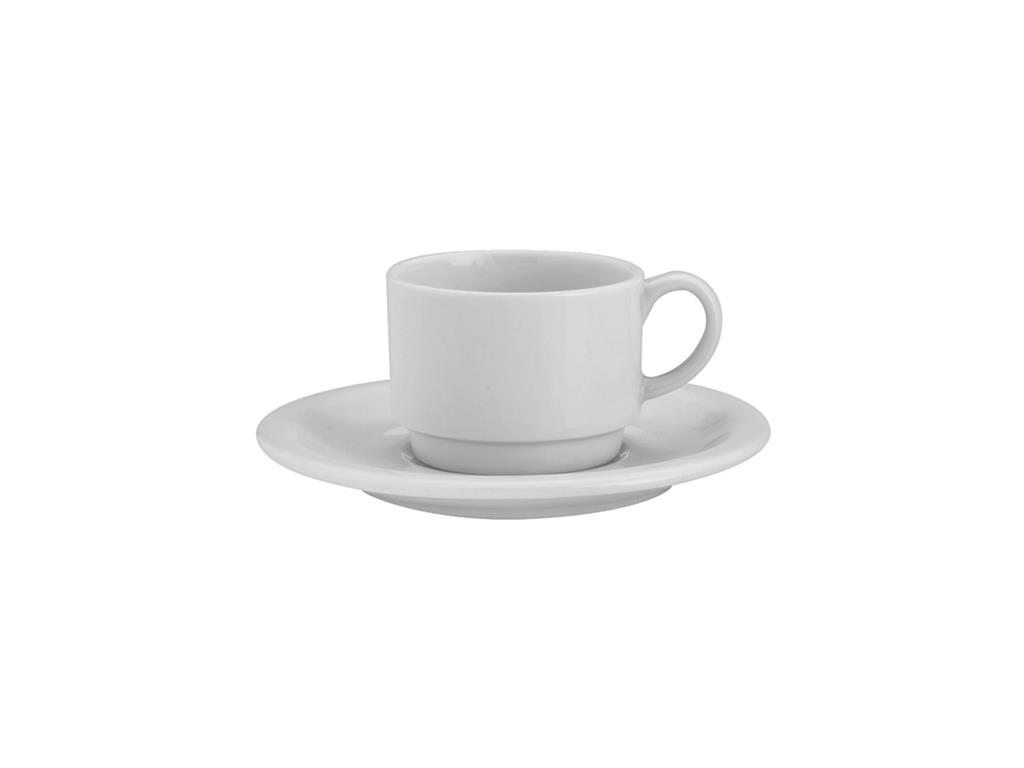 Delta Cup & Saucer / 9cl - Euronova